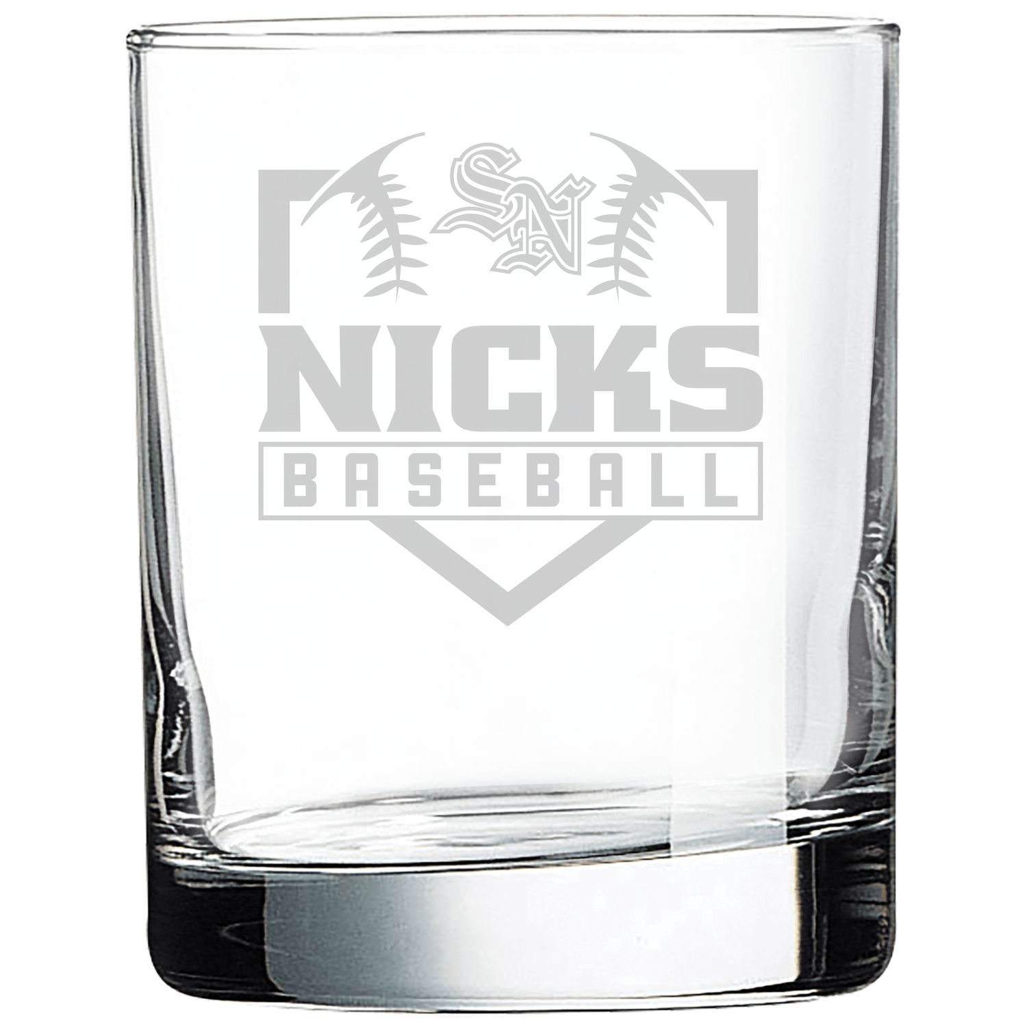 Nicks Laser Engraved Bar Glasses--3 Options!!