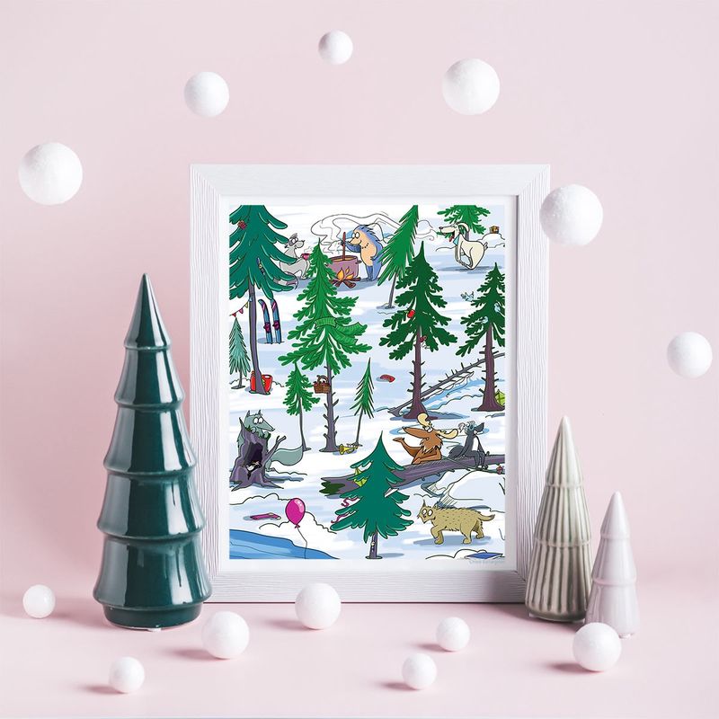 Wapi le Wapiti - Taiga Forest Finland Taiga forest of finland - Poster