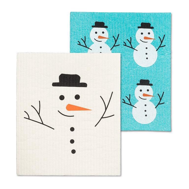 Linge Suédois x2 Bonhommes de neige