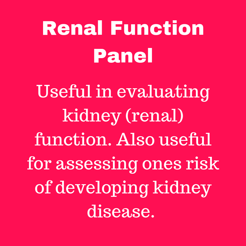 RENAL FUNCTION PANEL renal-function-panel