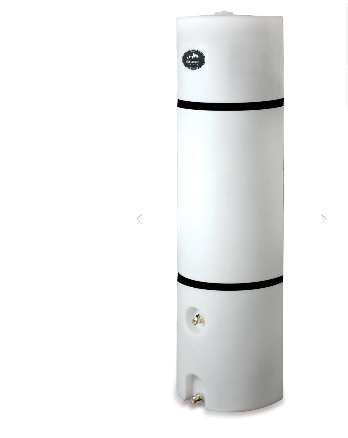 High Country Plastics HMUR-48 Half-Moon Standup Water Caddy