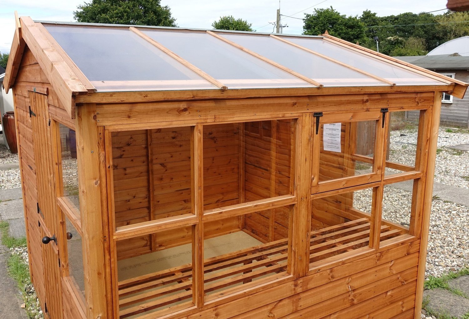 Woodside Half Glazed Potting Apex - 6' x 6'