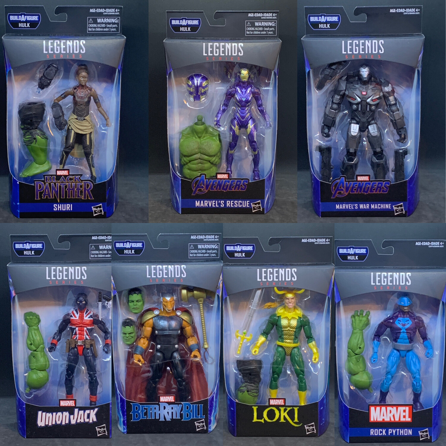 Marvel Legends 6" Avengers Endgame Wave 2 - Set of 7 (HULK BAF)