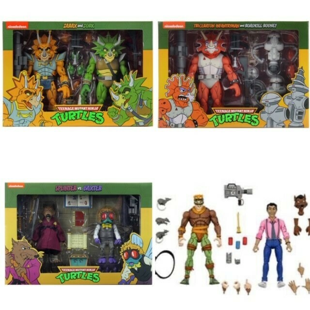 NECA TMNT CARTOON Series 4 2-Pack COMPLETE COLLECTION (Set of 4 ...