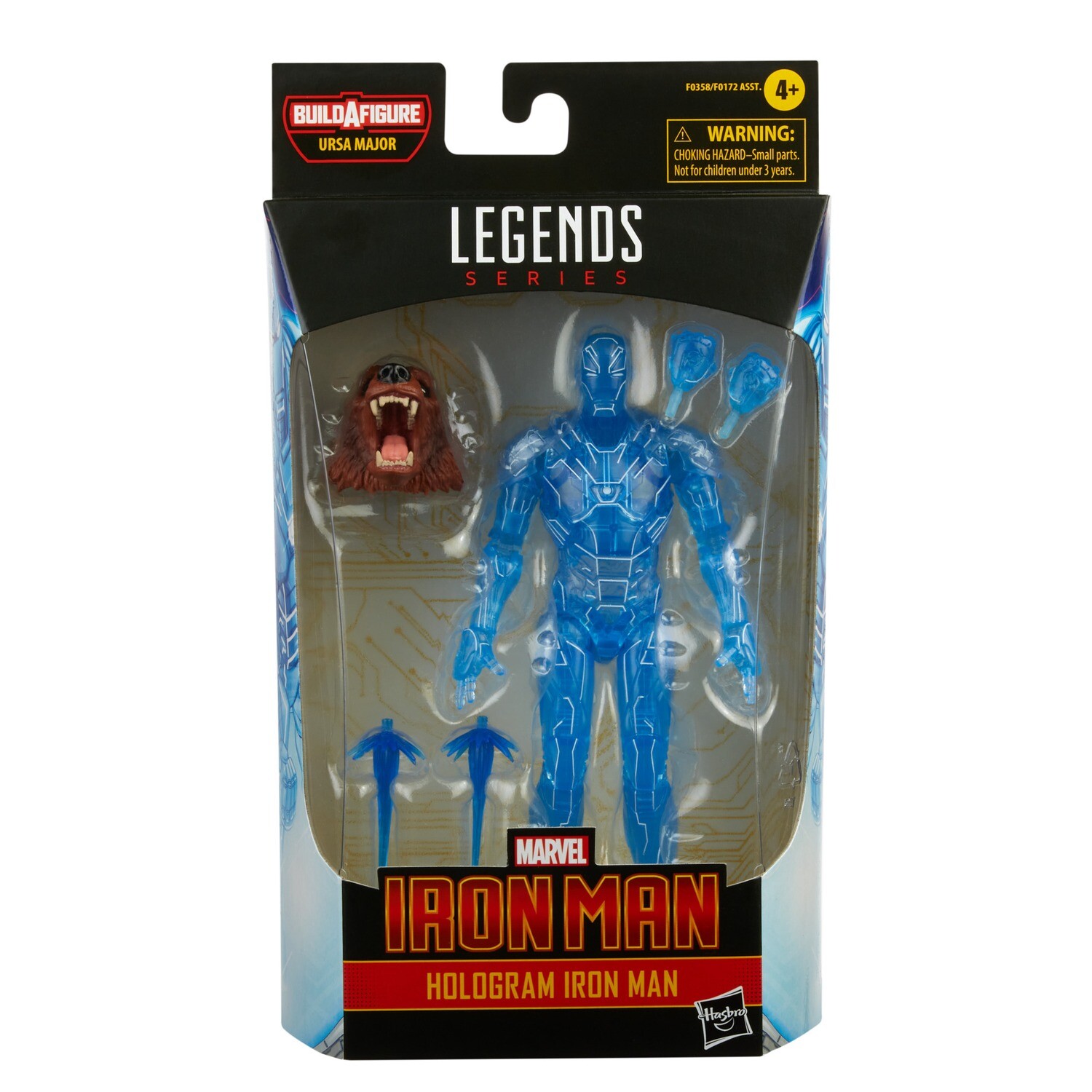 Marvel Legends COMICS WAVE 1: HOLOGRAM SUIT IRON MAN (URSA MAJOR BAF)