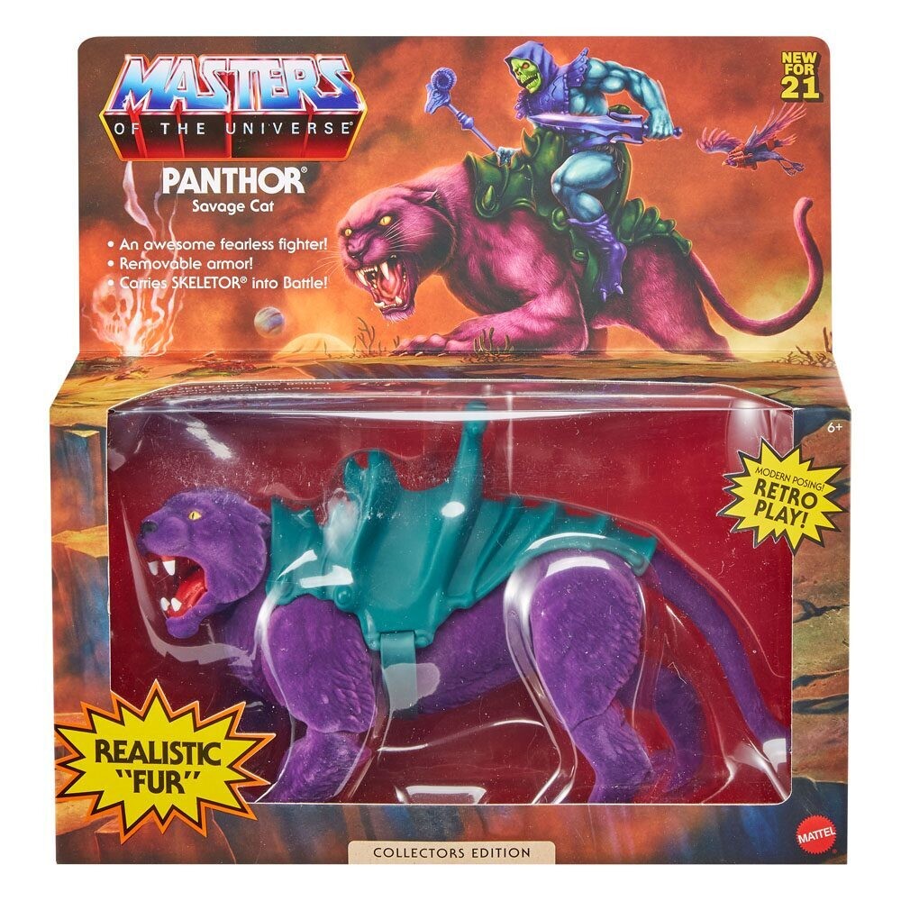 Masters of the Universe Origins Panthor Flocked Collectors Edition ...