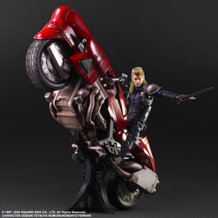 FINAL FANTASY VIIR PLAY ARTS KAI ROCHE AND MOTORCYCLE SET