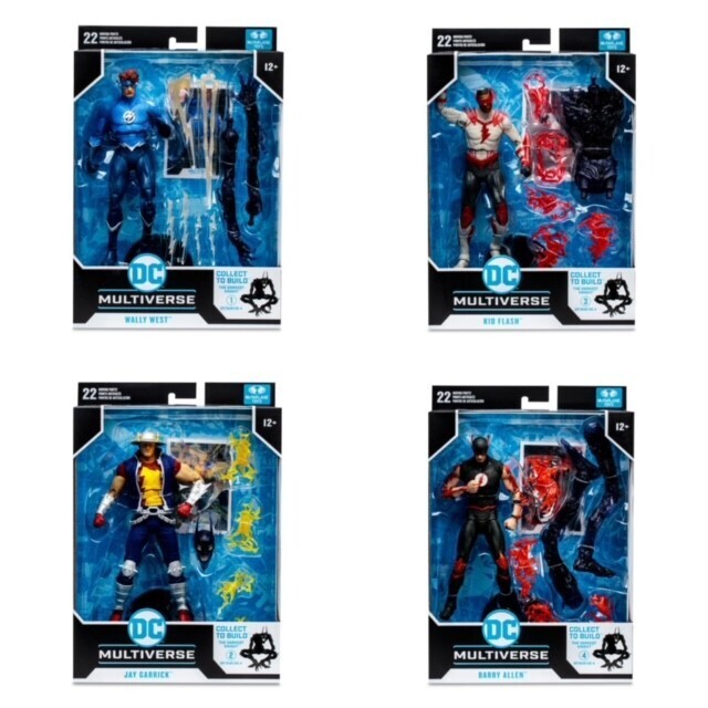 McFarlane Toys DC Multiverse Speed Metal Wave :The Flash SET OF 4 ...