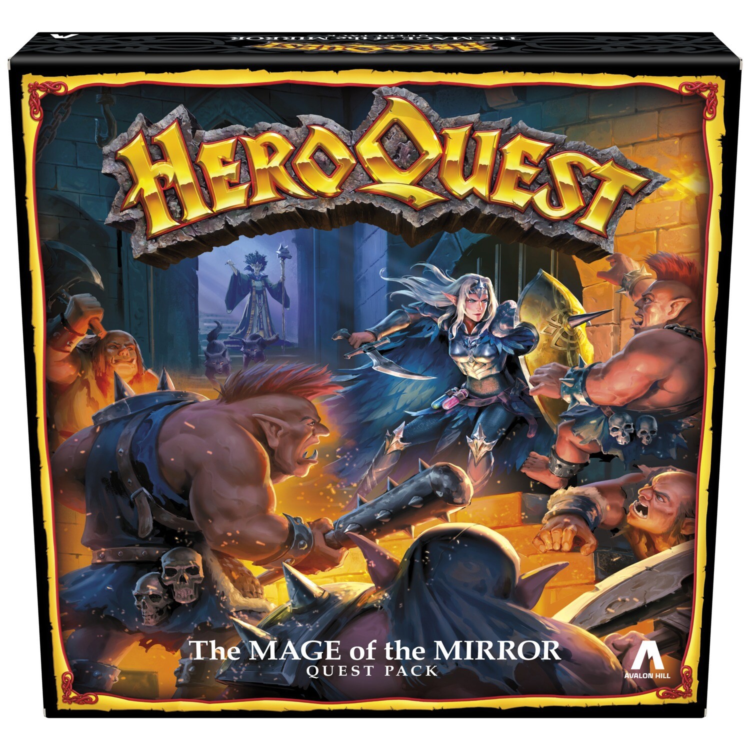 HASBRO'S Avalon Hill Heroquest The Mage of the Mirror Quest Pack