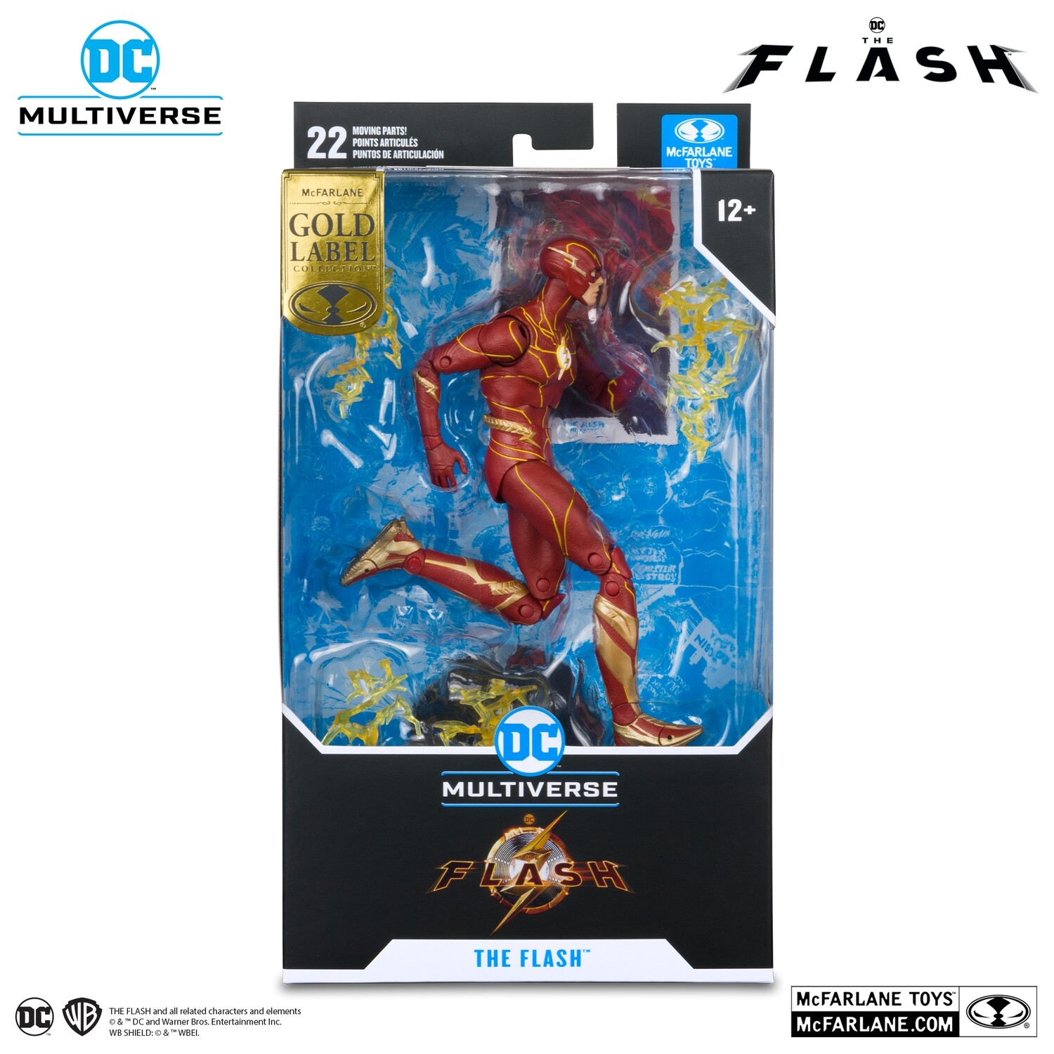 McFarlane Toys DC Multiverse THE FLASH SPEED FORCE VARIANT (GOLD LABEL) (THE FLASH MOVIE)