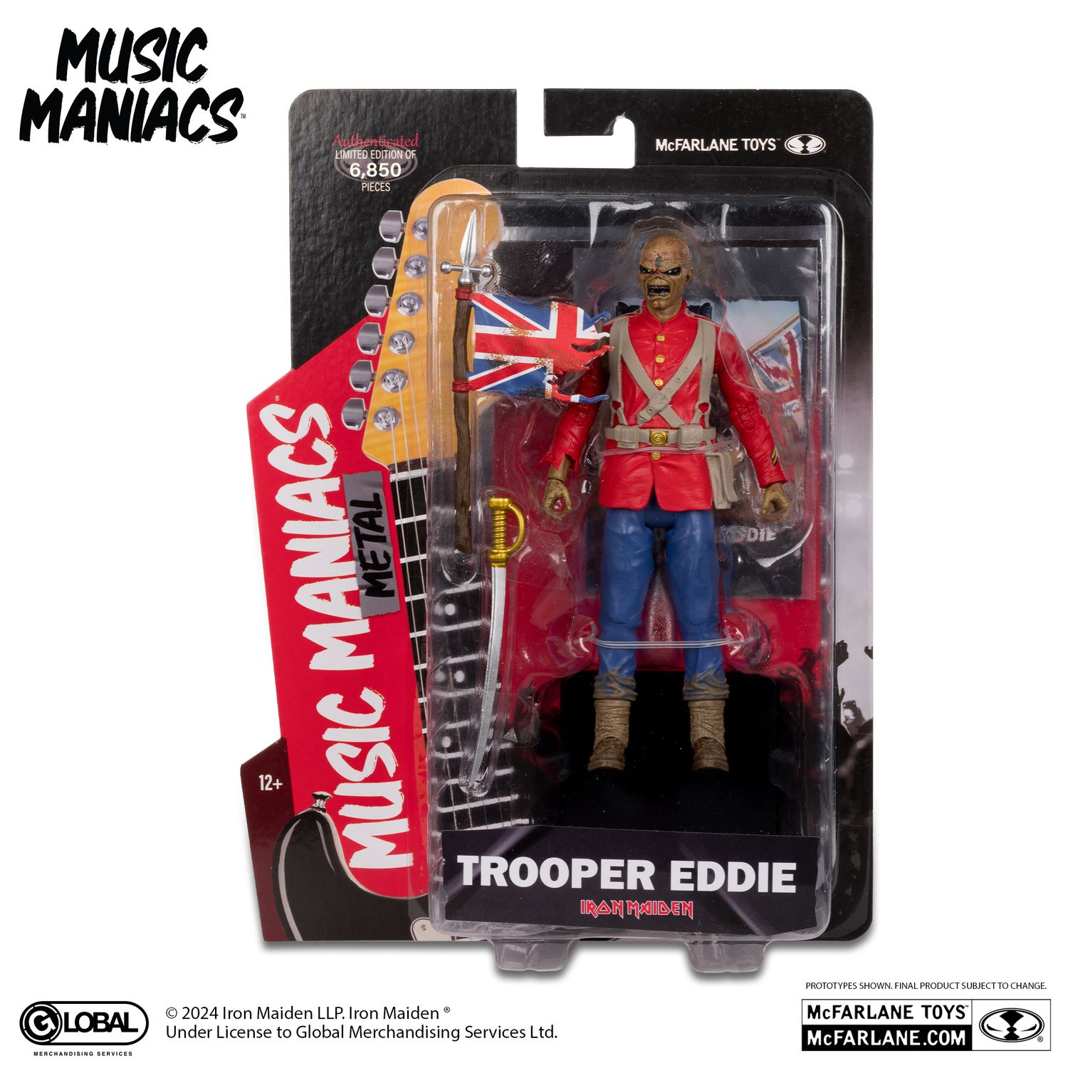 McFarlane Toys Music Maniacs Trooper Eddie (Iron Maiden MUSIC MANIACS ...