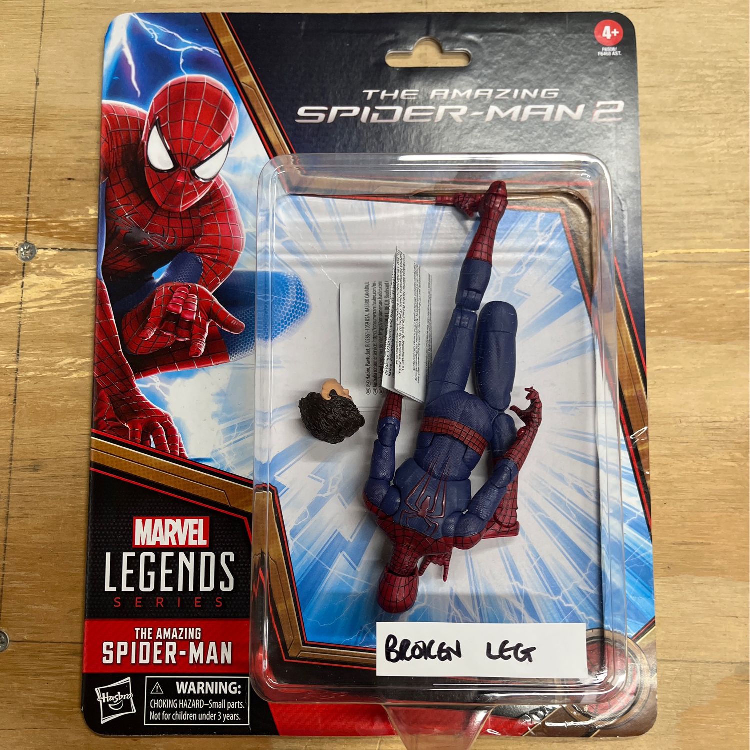 **BROKEN LEG** Marvel Legends 6" Spider-Man No Way Home The Amazing ...