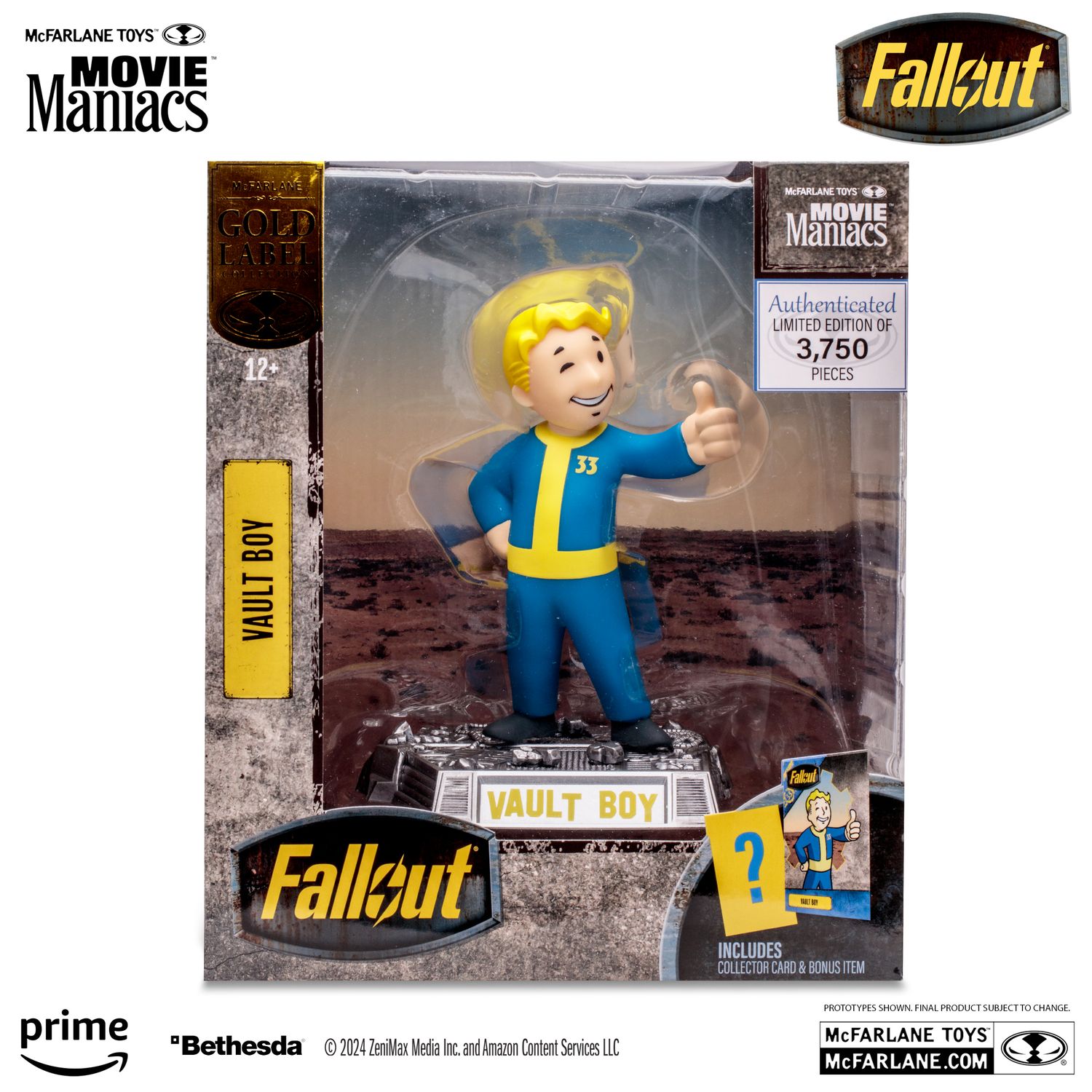 McFarlane Toys MOVIE MANIACS FALLOUT WAVE VAULT BOY (LIMITED EDITION)