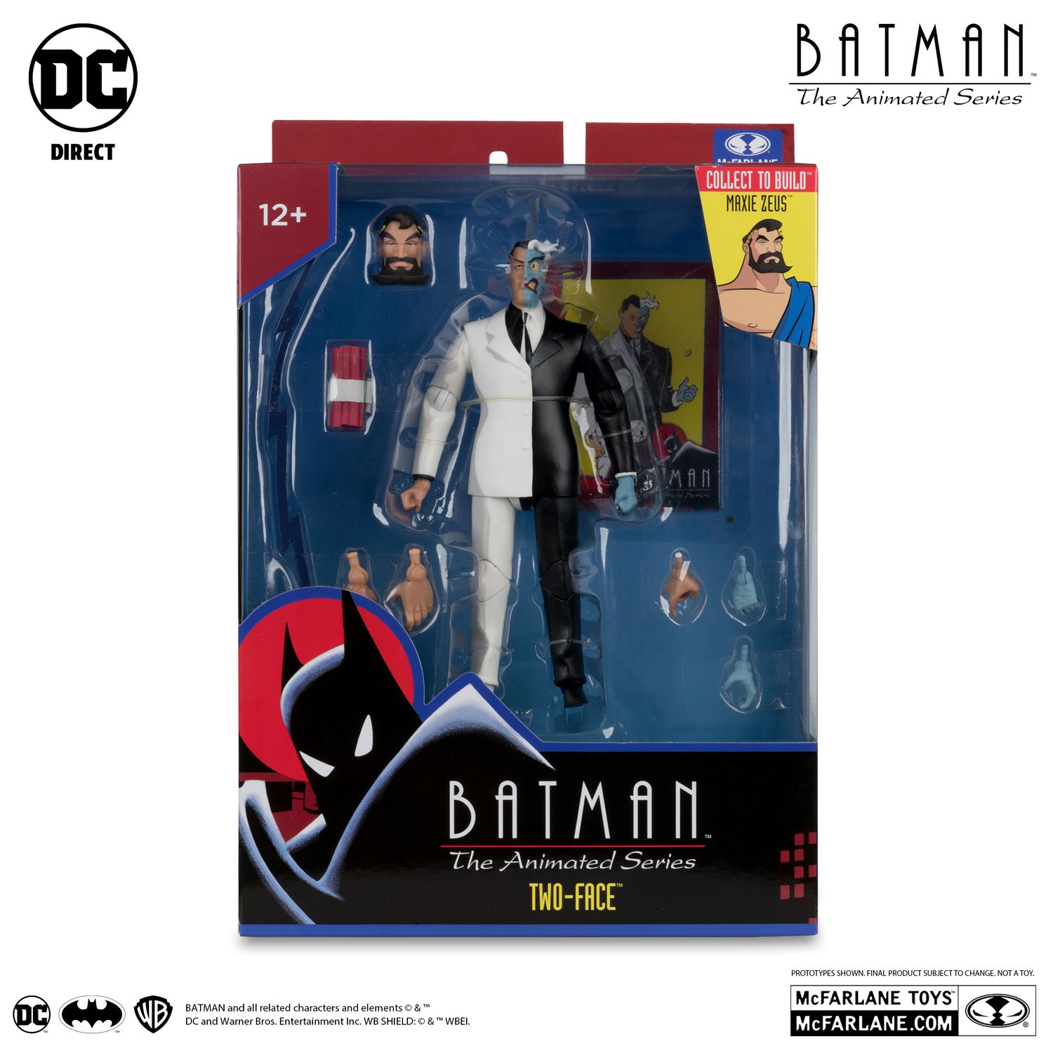 MCFARLANE TOYS DC MULTIVERSE Two Face Batman The Animated Series BAF MAXIE ZEUS