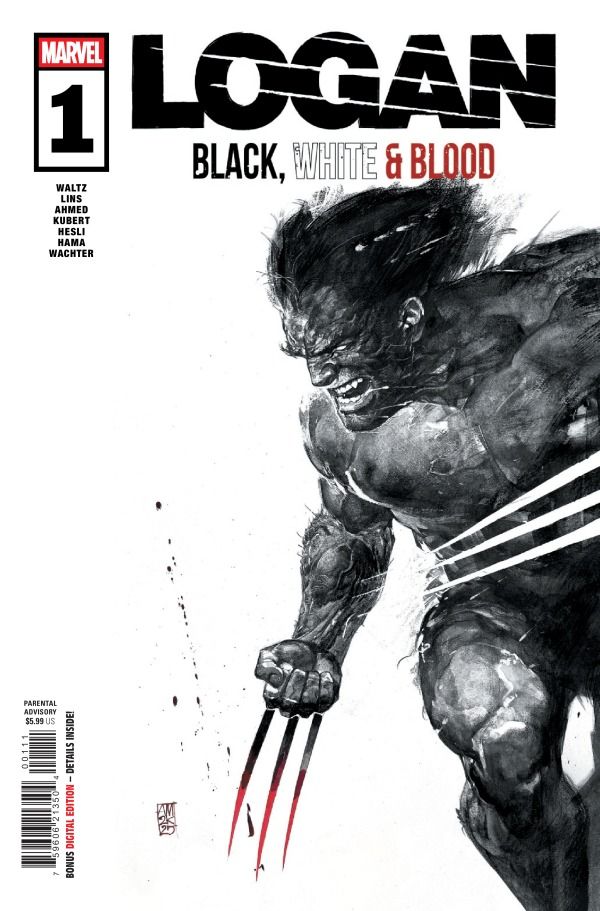 LOGAN BLACK WHITE & BLOOD #1 CVR A ALEX MALEEV MARVEL COMICS (14th ...