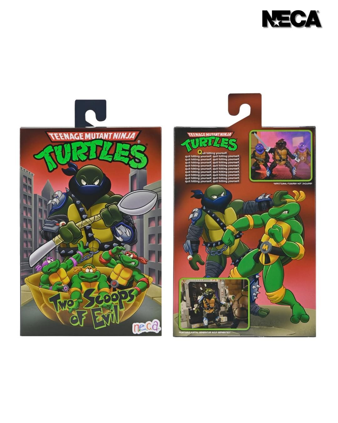 NECA Teenage Mutant Ninja Turtles Cartoon Series Dark Leonardo Action ...