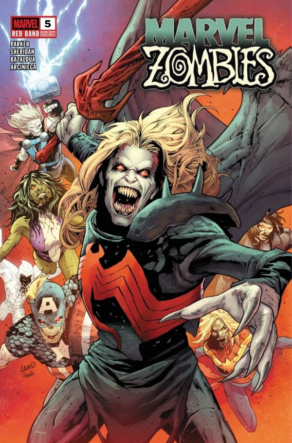 MARVEL ZOMBIES RED BAND #5 CVR A GREG LAND POLYBAGGED MARVEL COMICS ...