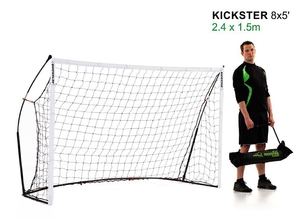 Kickster Academy 8ft x 5ft Ultra Portable Football Goal - 2 Minutes Setup