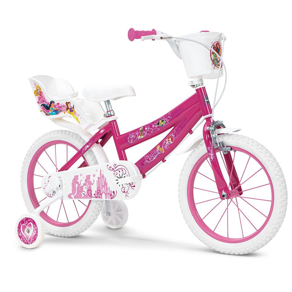 Disney Princess 16 Inch Deluxe Girls Bike in Pink