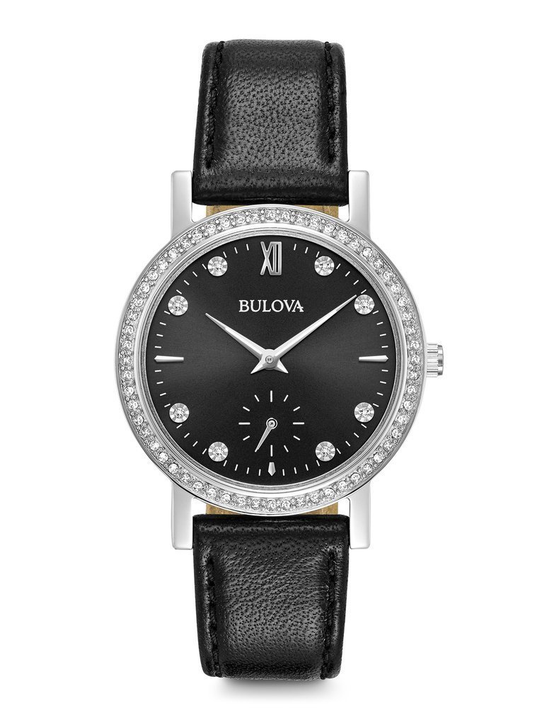 Ladies' Bulova Silver-Tone Crystal Watch