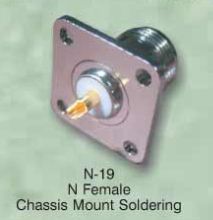 N-19 N Female Chassis Panel Mount