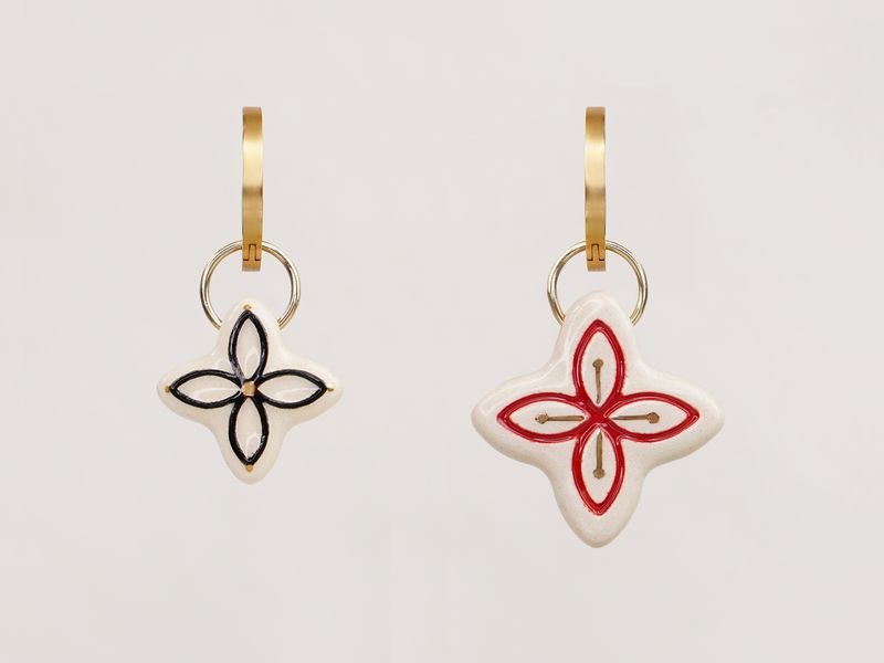 Сережки Хрещики купити авторські етно прикраси