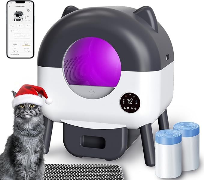 Self Cleaning Litter Box, MeowWhimsy Extra Large Automatic Litter Box ...
