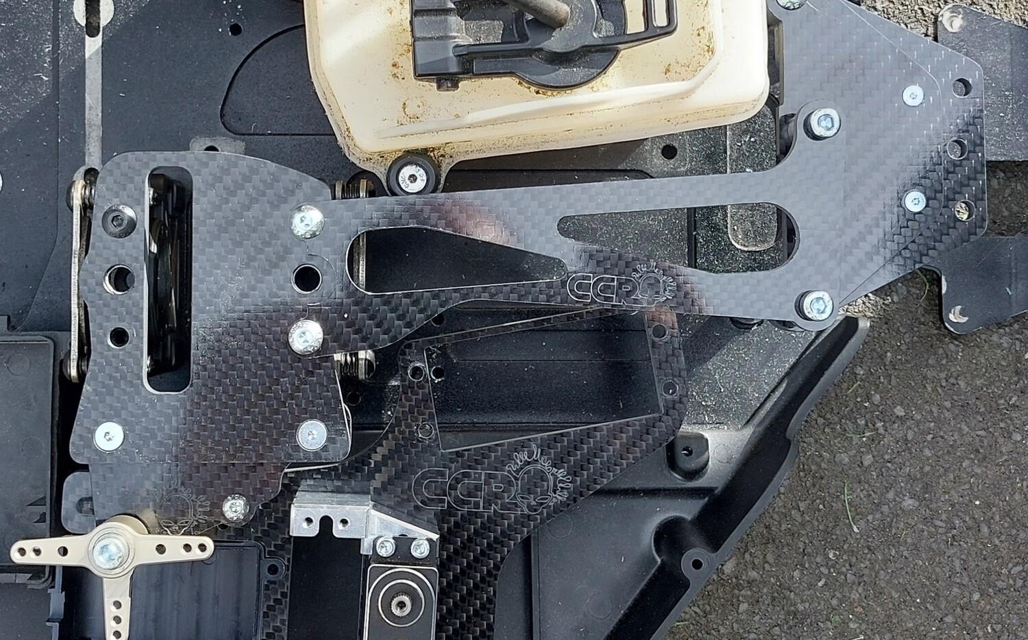 CCR Losi 5ive t V1 carbon fibre front chassis brace ladder