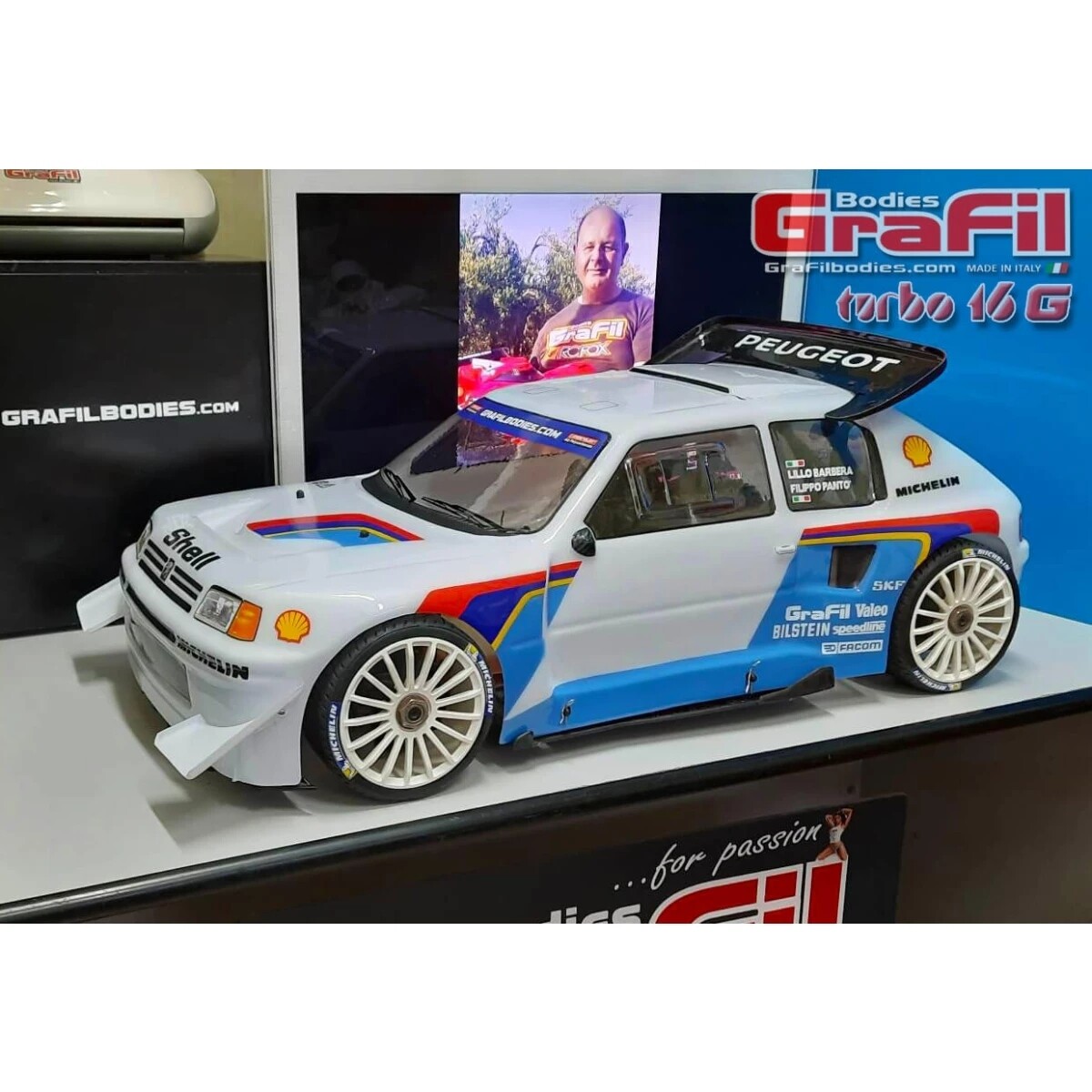 Grafil t16 turbo Peugeot 205 body shell