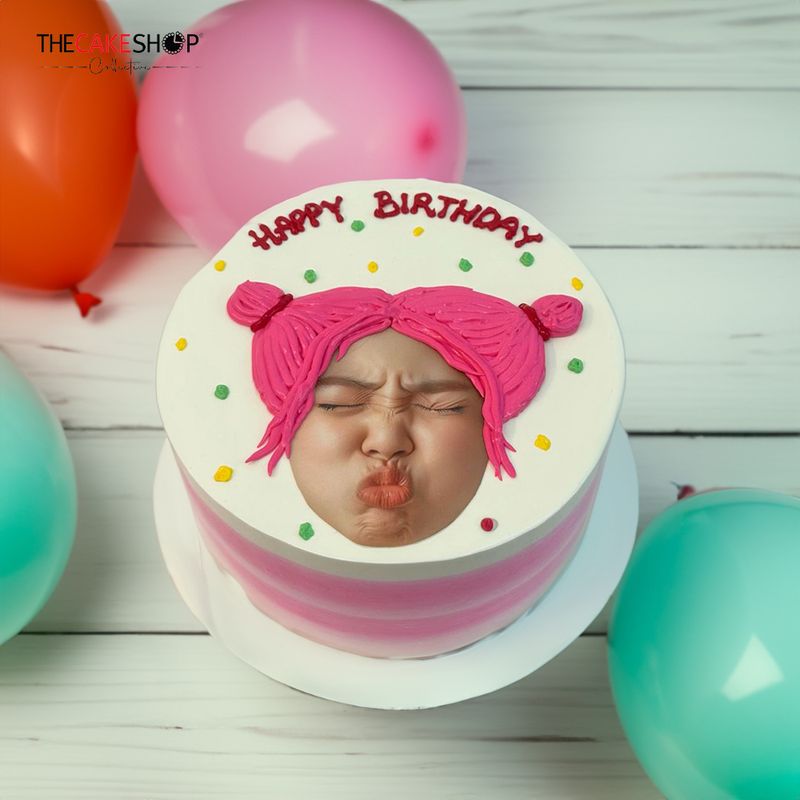 Funny Face - Edible Image Cake | Happy Birthday Singapore