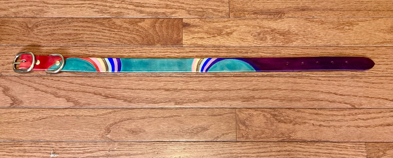 Turquoise Swirl Collar