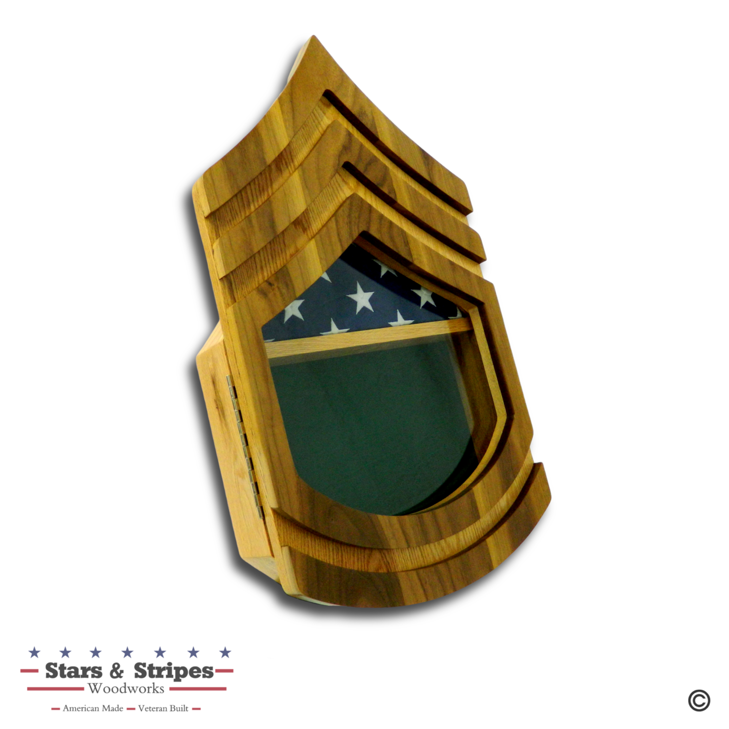 US Army E6-E9 Military Retirement Shadow Box