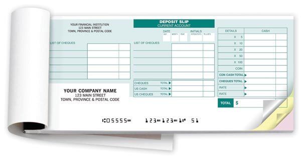Royal Bank deposit slip books order RBC deposit slips RBC deposit tickets