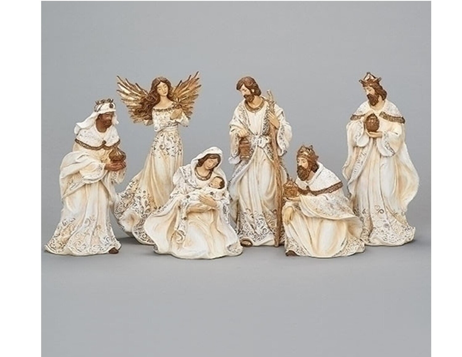 Blue Nativity Scene, Set Of Plow Hearth, 59% OFF