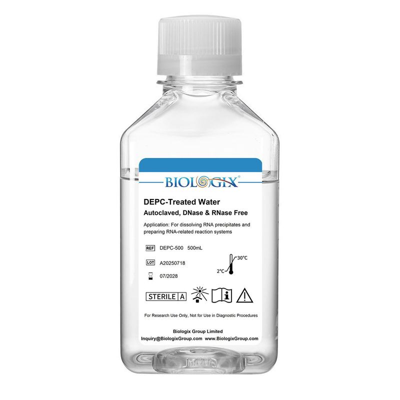 Biologix® DEPC-Treated Water (DNase, RNase free), Sterile, 500mL ...