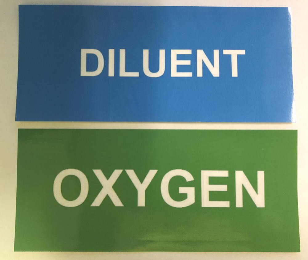 CCR Cylinder Decal Oxy / Dil