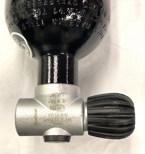 Faber 3 ltr Steel Cylinder with Inline Valve