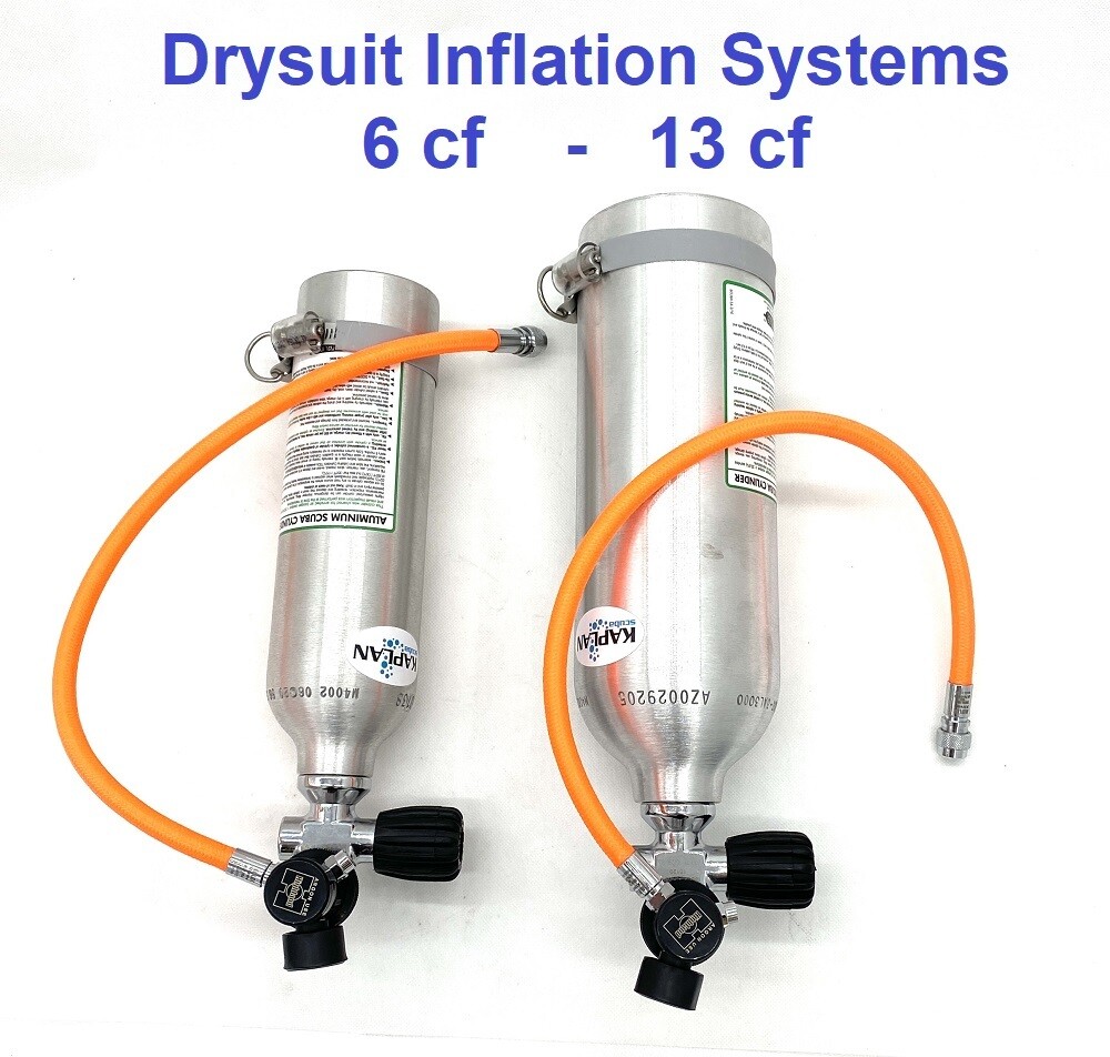Drysuit Inflation System Complete - 6 cf or 13 cf size