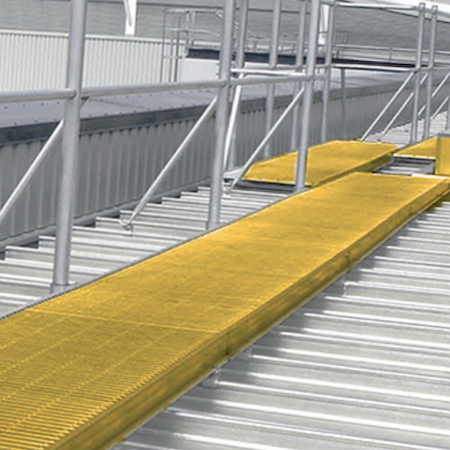 Roof Access Walkway Solutions | FRP Handrails