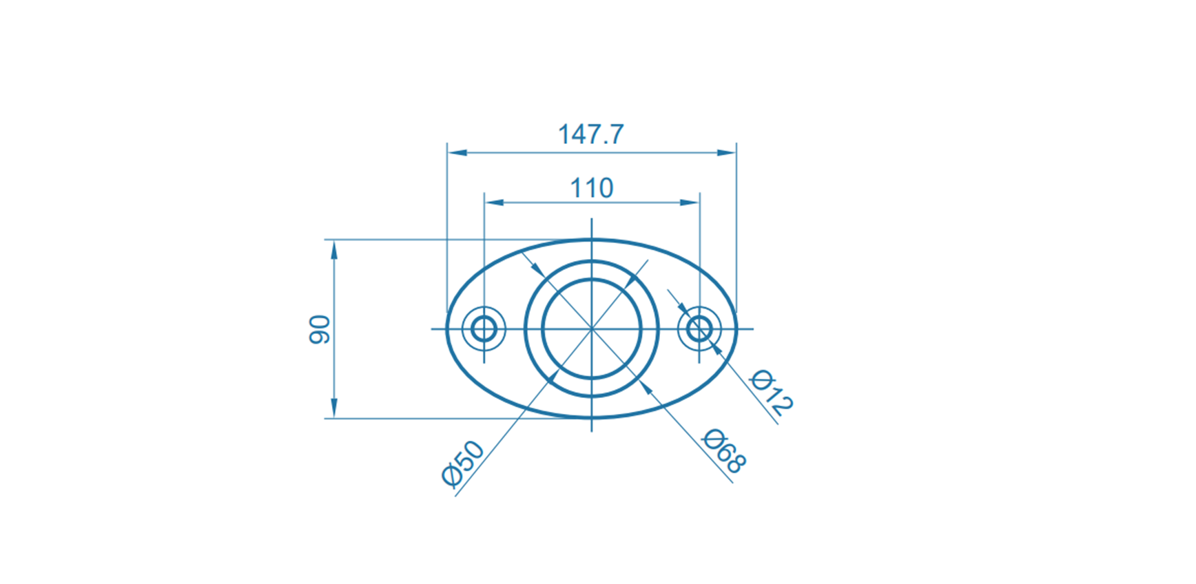 Stanchion Base 2 Angle Base Mount | Roof Access Walkway Solutions