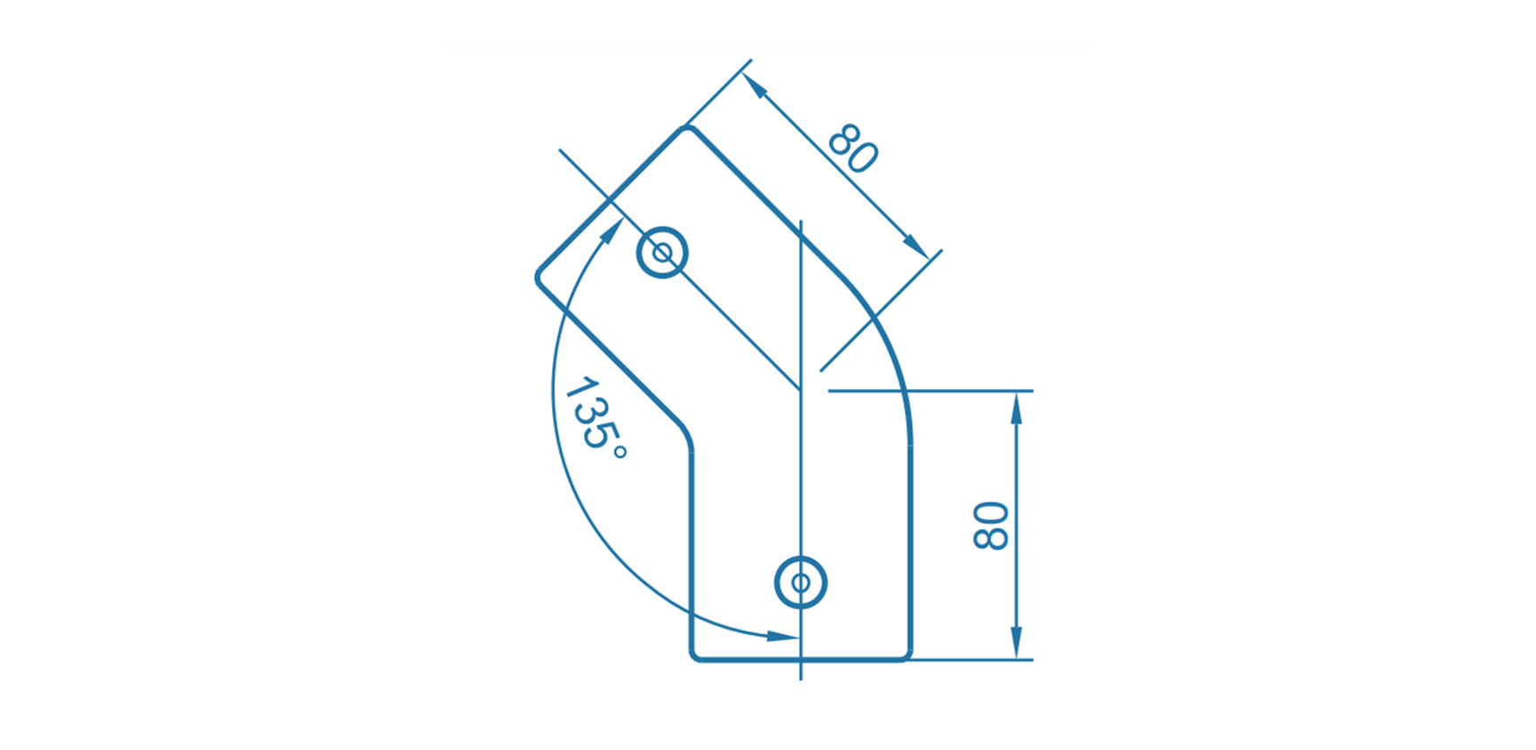 135 Degree Elbow | Fibre Frame