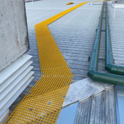 Roof Access Walkway Solutions | FRP Stair Treads