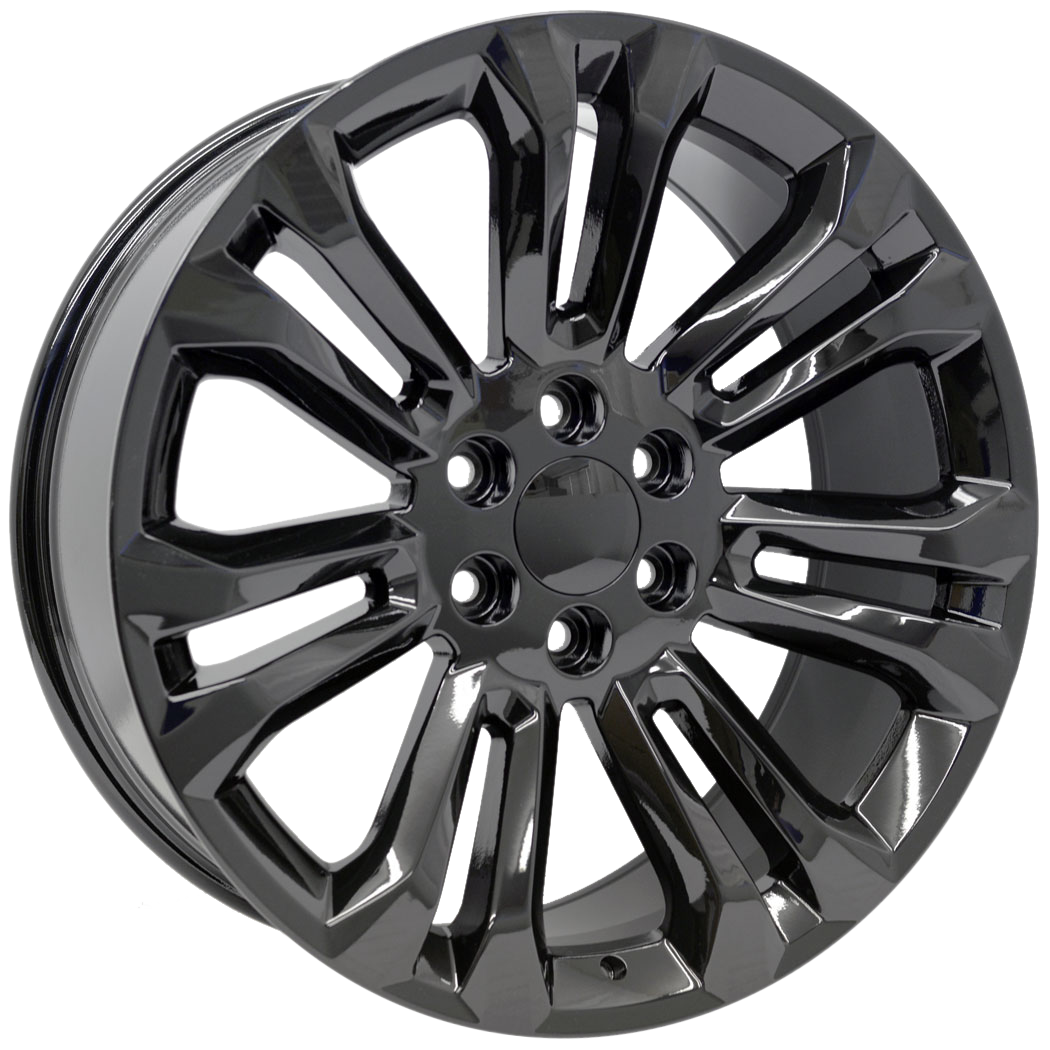 22x9 Sierra Split 7 Spoke Style Replica, Gloss Black
