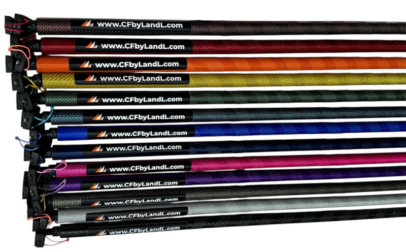 CFbyLandL® Colourful Carbon Fibre Tiller Extensions