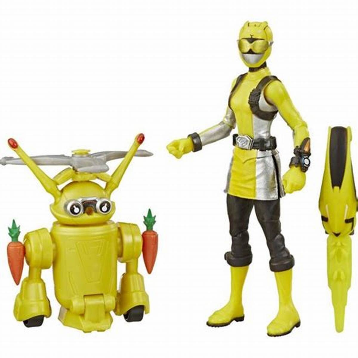 BEAST MORPHERS YELLOW RANGER & MORPHIN JAX BEASTBOT POWER RANGER