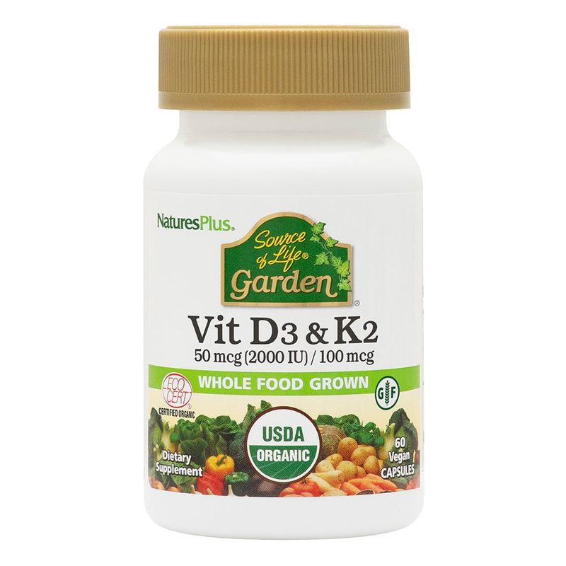 Natures Plus - Vitamin D3/K2 - 60 Capsules