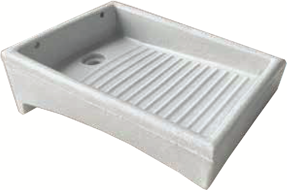 LAVADERO LAVA+ DE POLIETILENO TALLADOR DE 45X62 CMS GRANITO