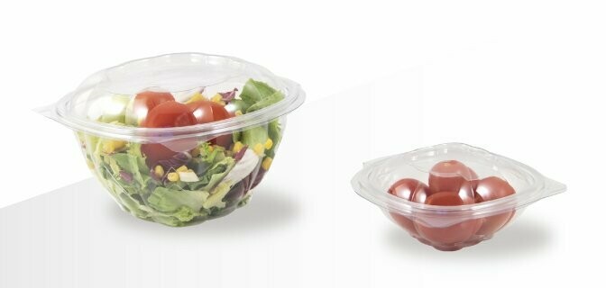 Contenitori trasparenti con coperchio bombato cc 375