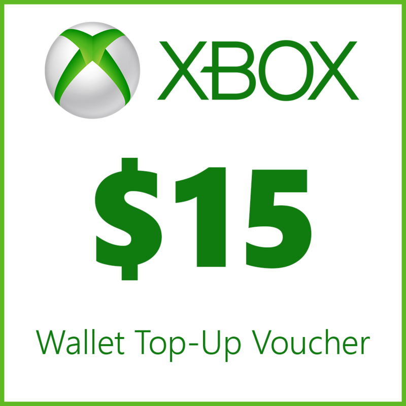 Xbox top up voucher store