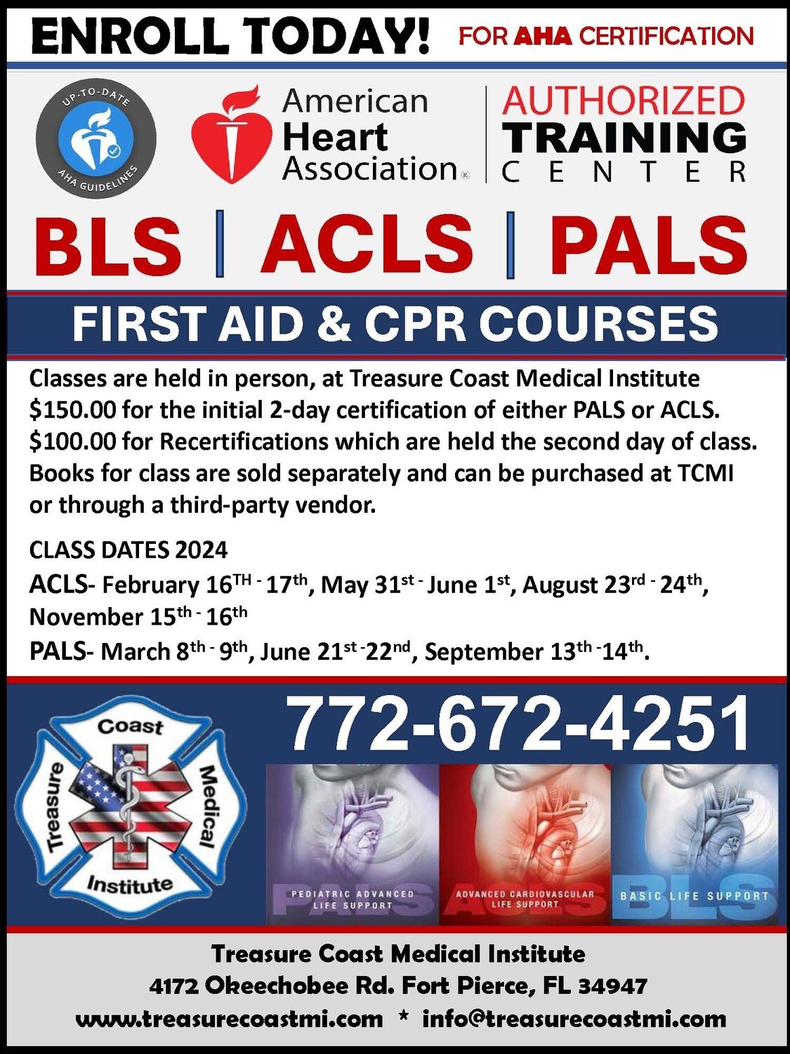 Pediatric Advanced Life Support (PALS) September 13th and 14th